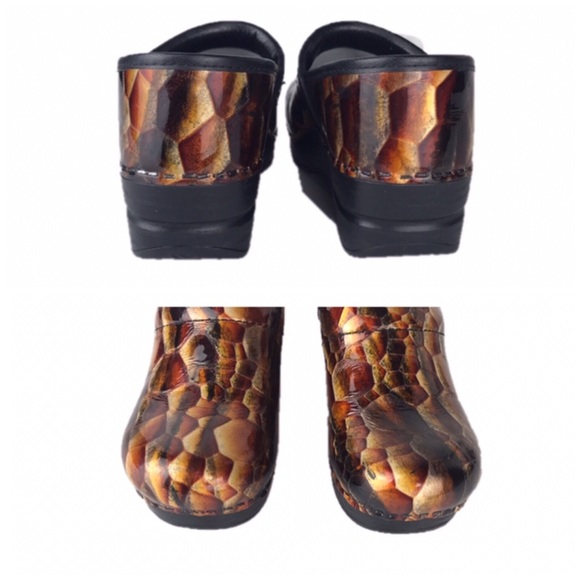 Dansko | Shoes | Dansko Animal Print Patent Leather Clogs | Poshmark
